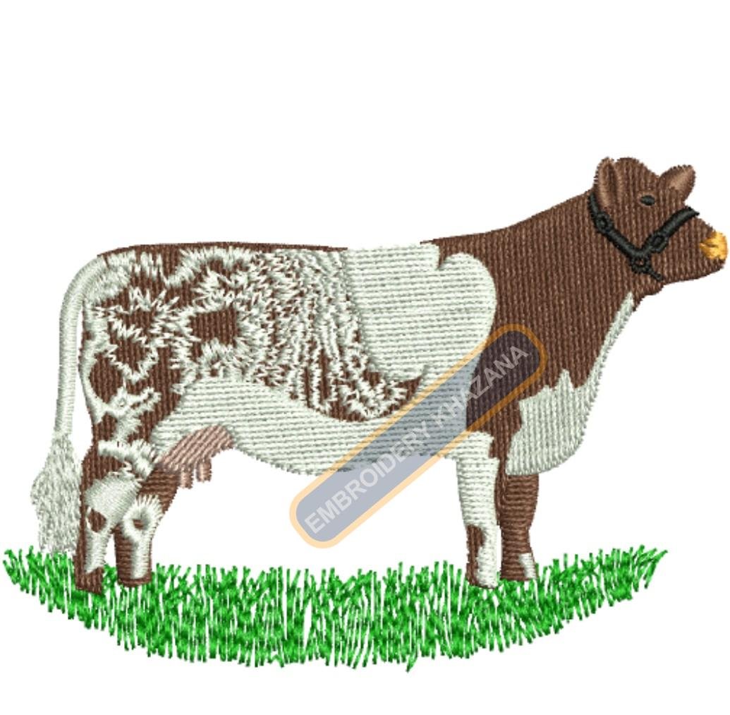 Buy Cow, Bulls and Cattle Embroidery Design | Custom Cow and Bulls ...